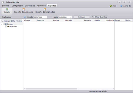 Software de asistencia | ZKTime Lite